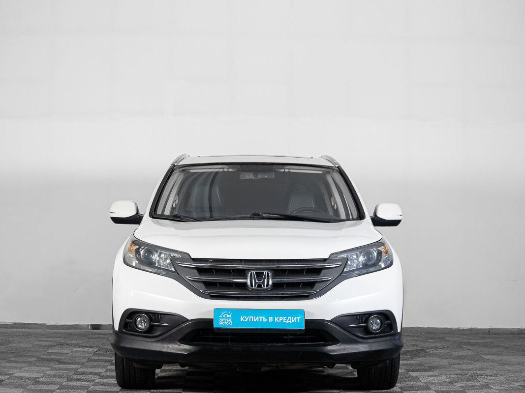 Купить б/у Honda CR-V IV 2.4 AT (190 л.с.) бензин автомат в Тюмени: белый Хонда CR-V IV ...