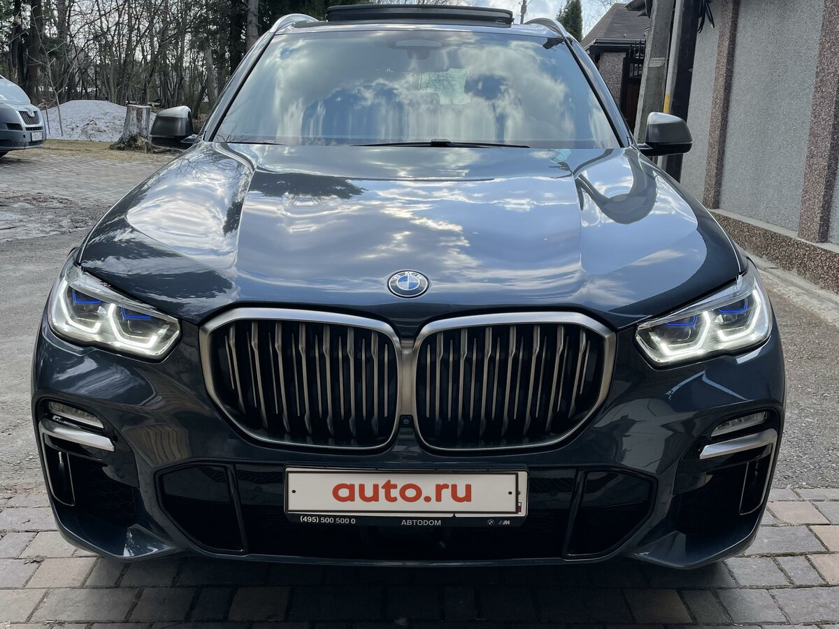 Купить б/у BMW X5 IV (G05/G18) M50d 3.0d AT (400 л.с.) 4WD дизель автомат в Москве: серый БМВ Х5 ...