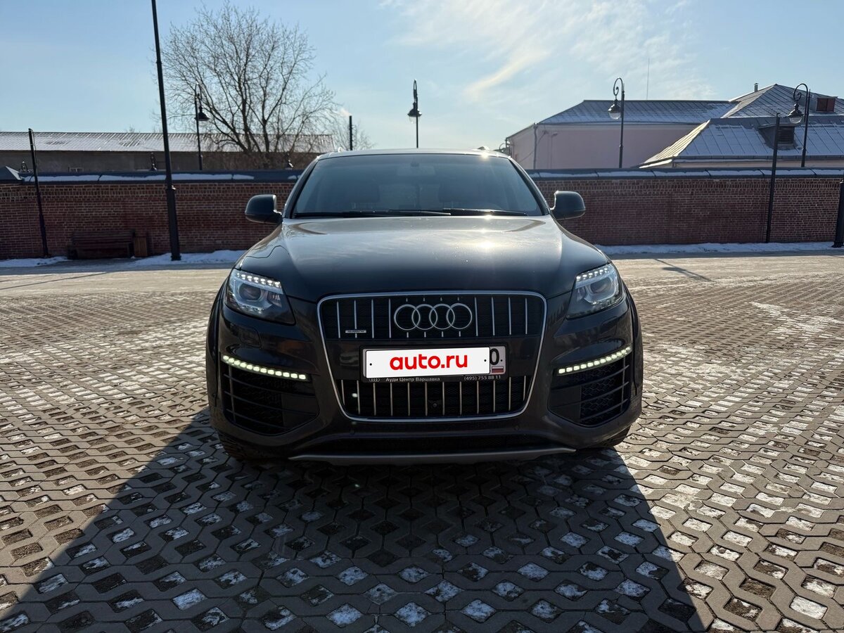 Купить б/у Audi Q7 I (4L) Рестайлинг 3.0d AT (245 л.с.) 4WD дизель автомат в Серпухове: чёрный ...