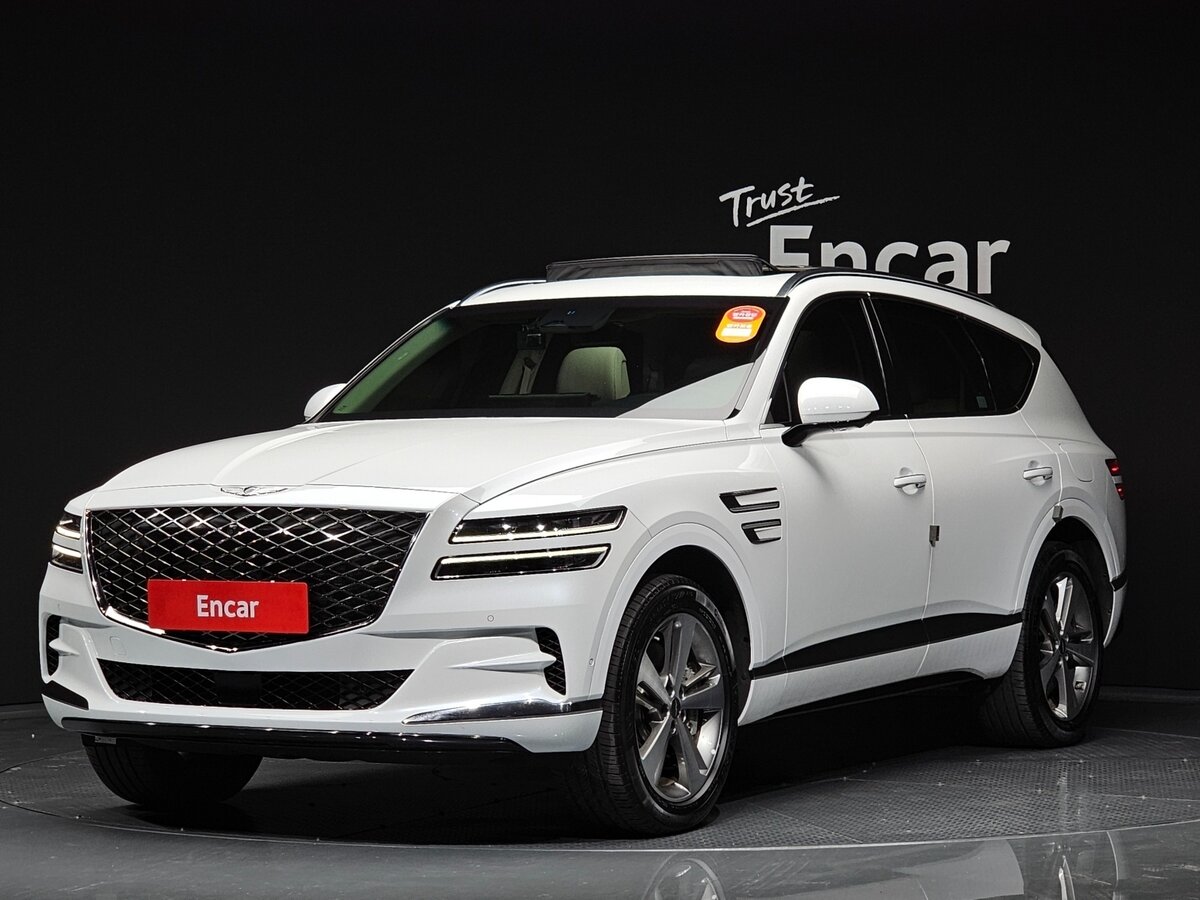 Купить б/у Genesis GV80 I 2.5 AT (249 л.с.) 4WD бензин автомат в Омске: белый Генезис ГВ80 I ...