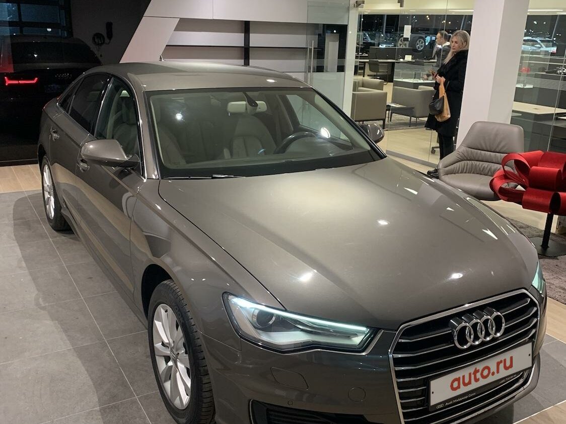 Купить б/у Audi A6 IV (C7) Рестайлинг 1.8 AMT (190 л.с.) бензин робот в Москве: серый Ауди А6 IV ...