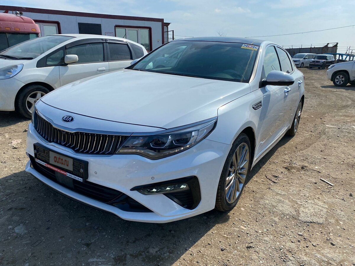 Купить б/у Kia K5 II 1.7d AMT (141 л.с.) дизель робот в Уфе: белый Киа к5 II седан 2018 года по ...