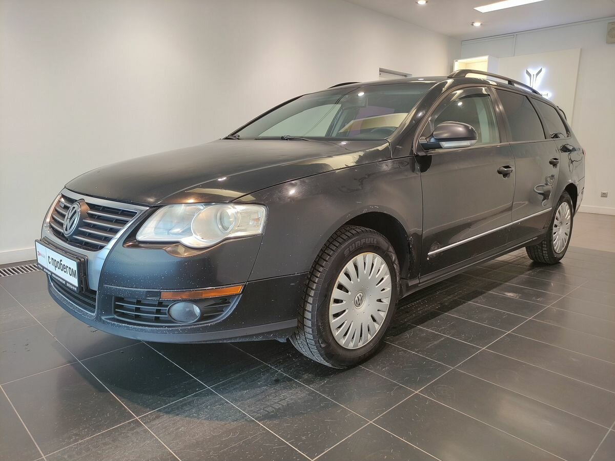 Купить б/у Volkswagen Passat B6 1.9d MT (105 л.с.) дизель механика в Санкт-Петербурге: чёрный ...