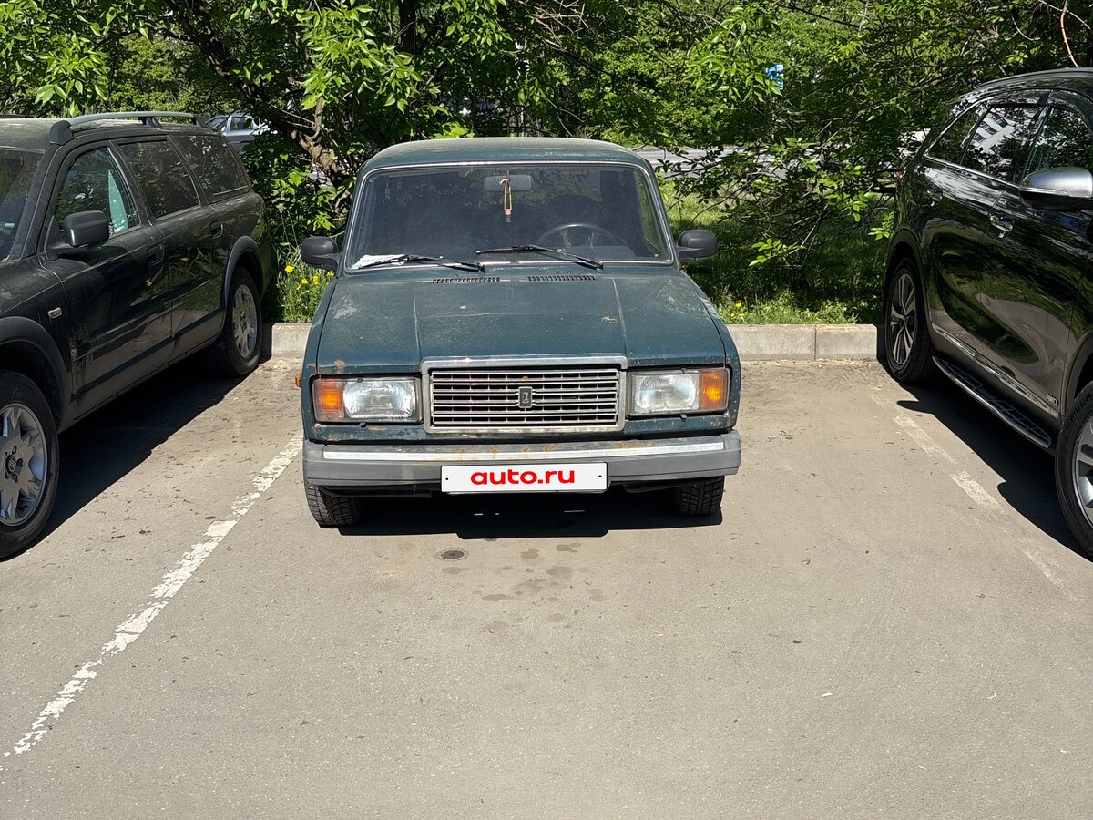 Купить б/у Lada (ВАЗ) 2107 1982-2012 1.6 MT (75 л.с.) бензин механика в Зеленограде: зелёный ...
