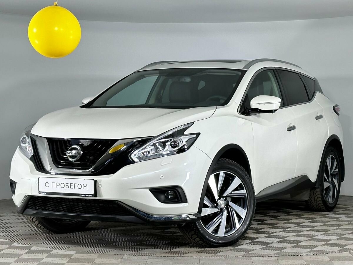 Купить б/у Nissan Murano III (Z52) 3.5 CVT (249 л.с.) 4WD бензин вариатор в Москве: белый Ниссан ...