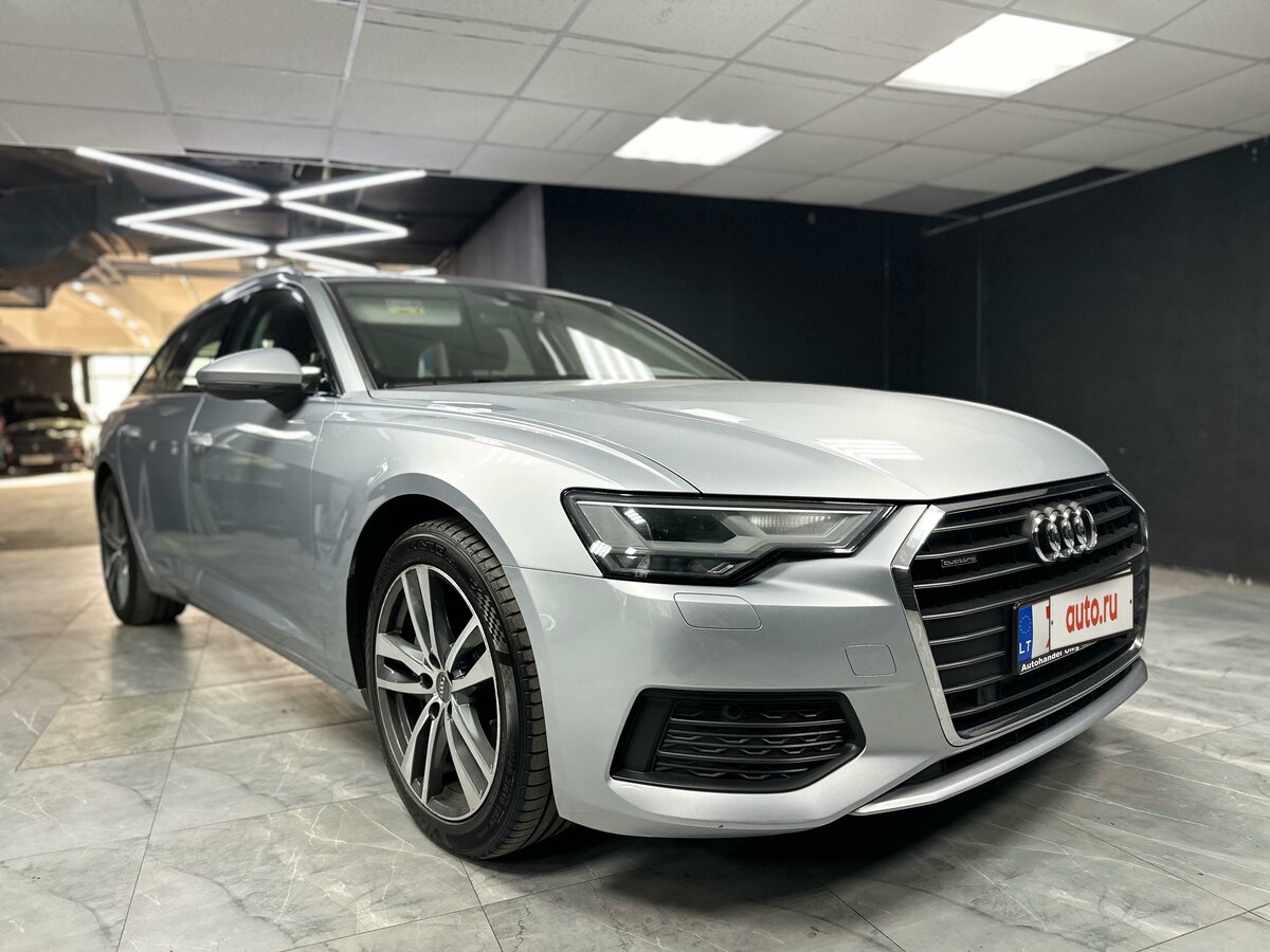 Купить б/у Audi A6 V (C8) 45 TFSI 2.0 AMT (245 л.с.) 4WD бензин робот в Москве: серебристый Ауди ...