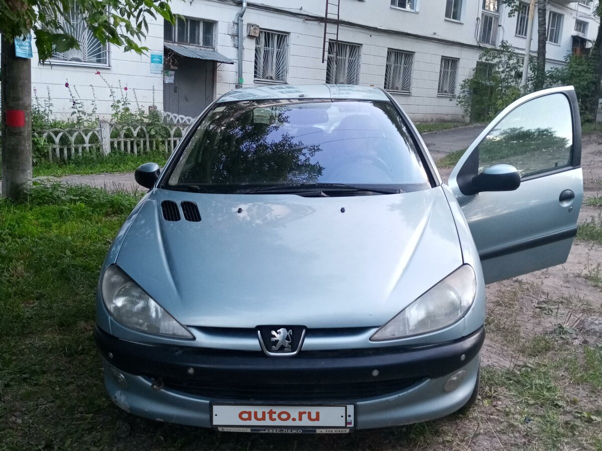 Купить б/у Peugeot 206 1998-2012 1.4 AT (75 л.с.) бензин автомат в Туле: голубой Пежо 206 2001 ...