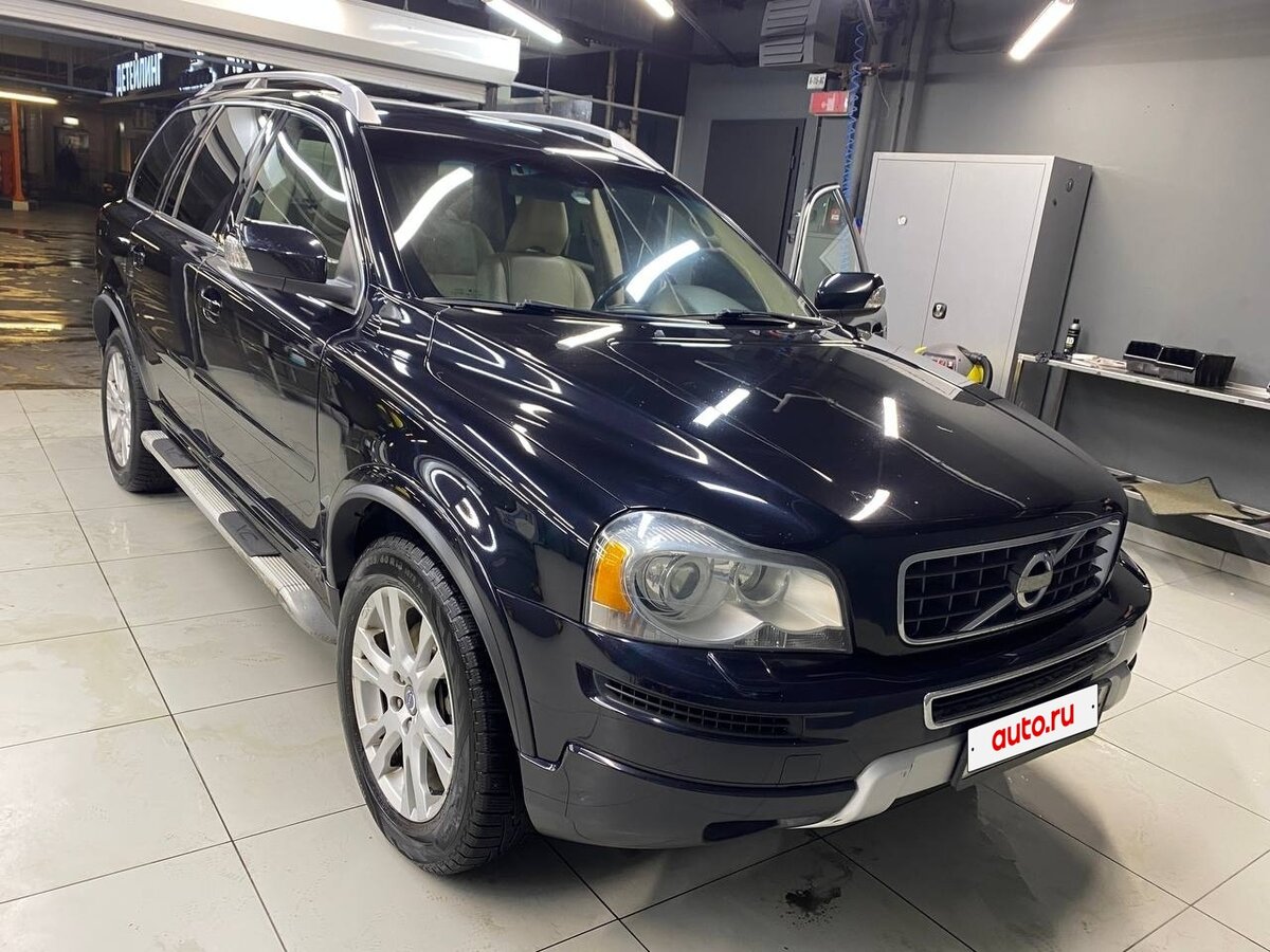 Купить б/у Volvo XC90 I Рестайлинг 2.5 AT (210 л.с.) 4WD бензин автомат в Мытищах: чёрный Вольво ...