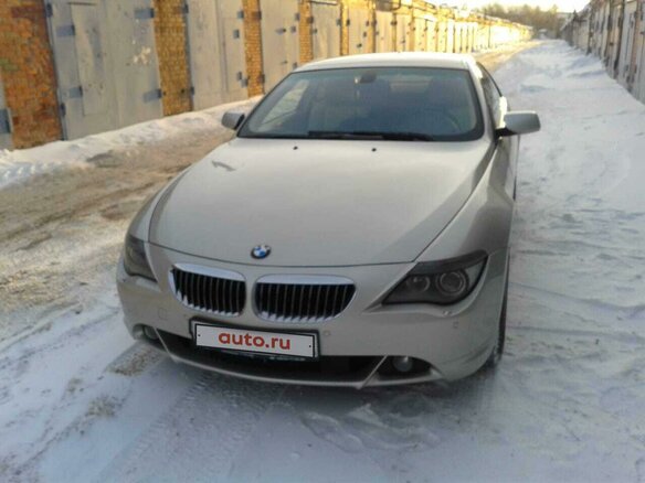 Купить б/у BMW 6 серии II (E63/E64) 650i 4.8 AT (367 л.с.) бензин автомат в Омске: серебристый ...