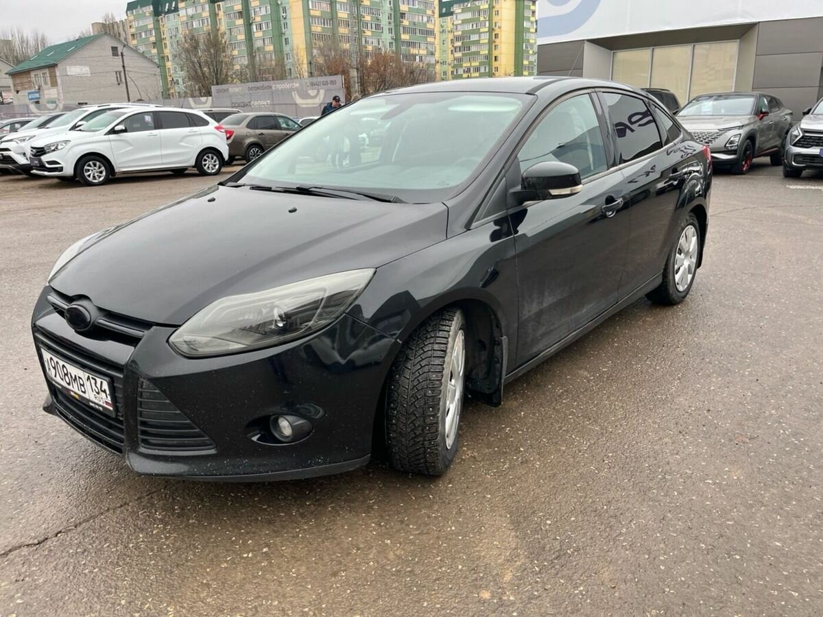 Купить б/у Ford Focus III 1.6 AMT (105 л.с.) бензин робот в Волгограде: чёрный Форд Фокус III ...