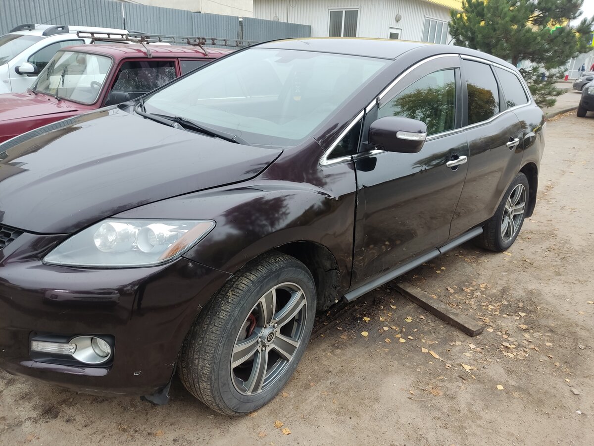 Купить б/у Mazda CX-7 I 2.3 AT (238 л.с.) 4WD бензин автомат в Оболенском: пурпурный Мазда CX-7 ...