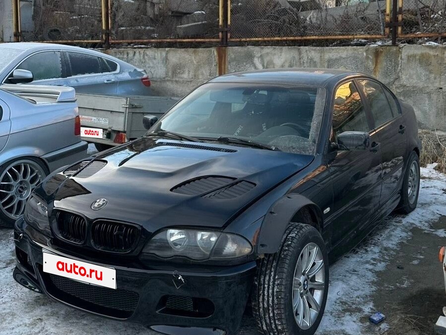 Купить б/у BMW 3 серии IV (E46) 330i 3.0 MT (231 л.с.) бензин механика в Челябинске: чёрный БМВ ...
