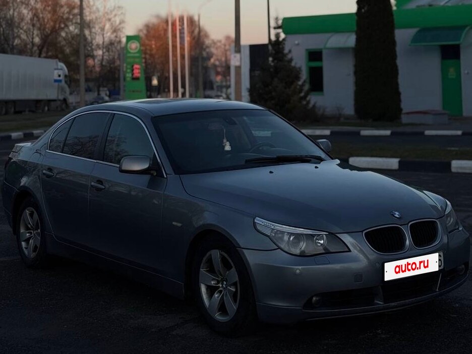 Купить б/у BMW 5 серии V (E60/E61) 530d 3.0d AT (231 л.с.) дизель автомат в Могилёве: серый БМВ ...