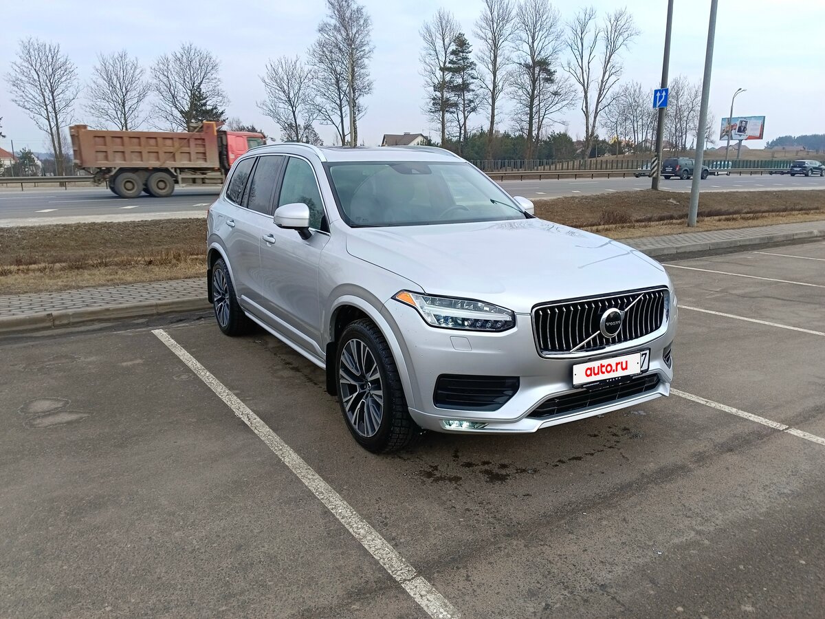 Купить б/у Volvo XC90 II Рестайлинг 1 2.0 AT (249 л.с.) 4WD бензин автомат в Минске: серебристый ...
