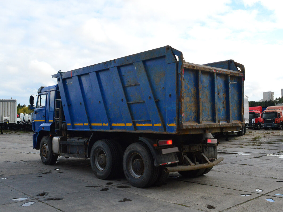 Купить б/у КамАЗ 6520 дизель механика в Москве: синий самосвал 2018 года на Авто.ру ID 19399319