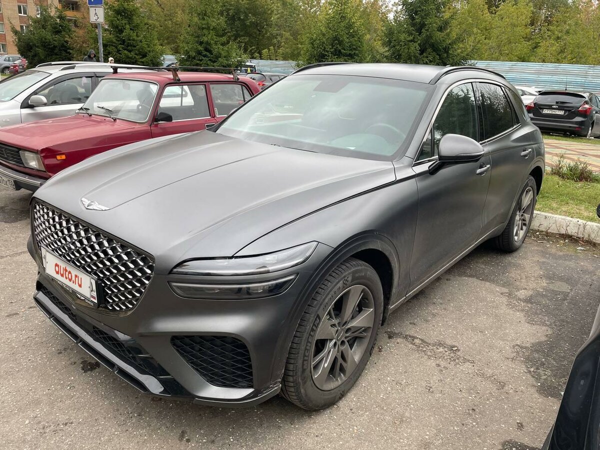 Купить б/у Genesis GV70 I 2.2d AT (210 л.с.) дизель автомат в Ступино: серый Генезис ГВ70 I ...