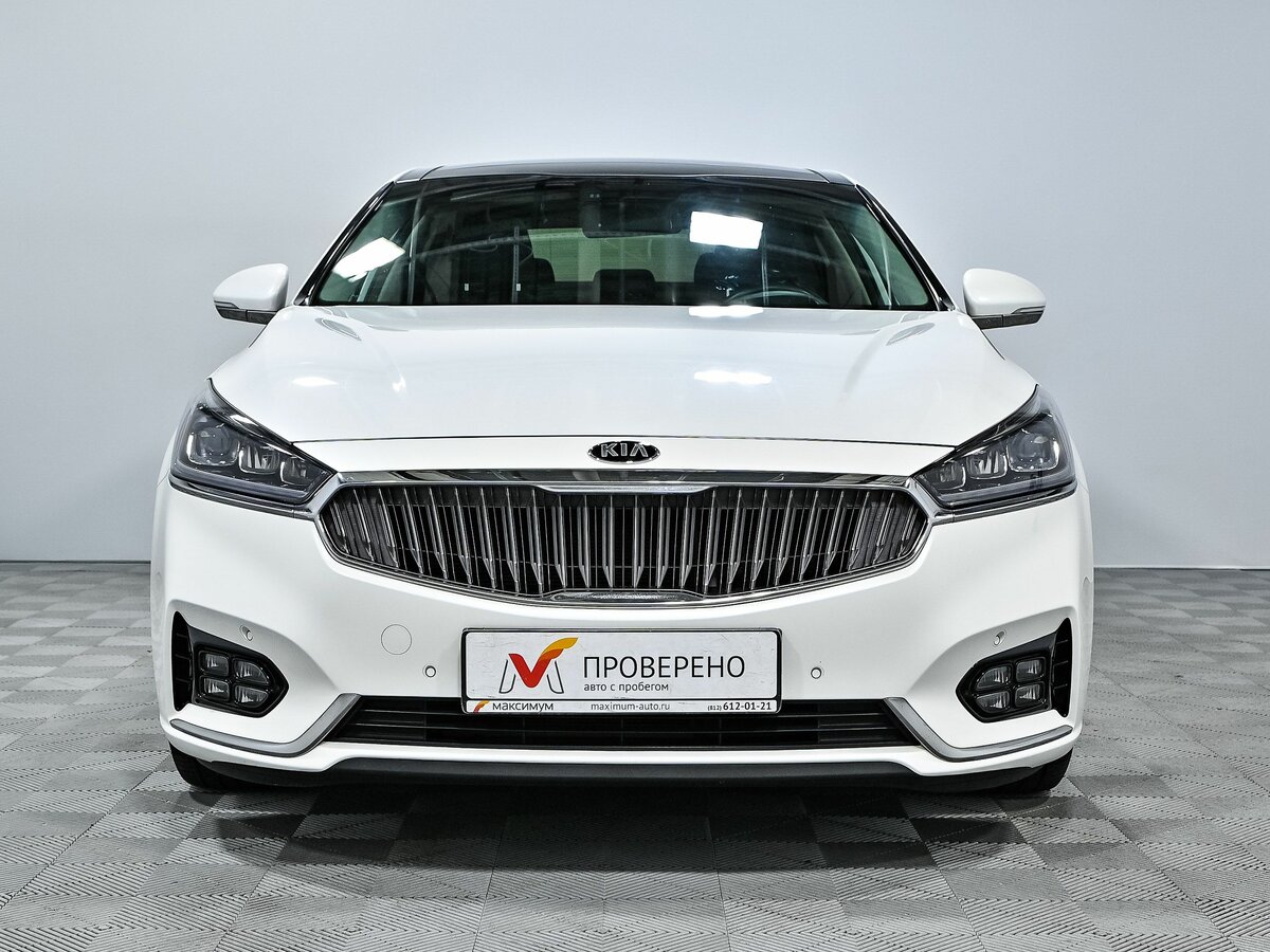 Купить б/у Kia K7 YG (II) 2.2d AT (202 л.с.) дизель автомат в Санкт-Петербурге: белый Киа K7 YG ...