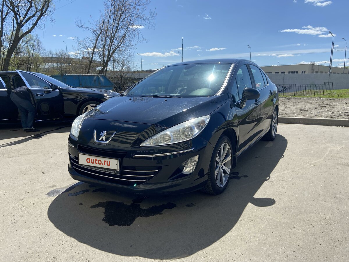 Купить б/у Peugeot 408 I 1.6 AT (150 л.с.) бензин автомат в Москве: чёрный Пежо 408 I седан 2012 ...