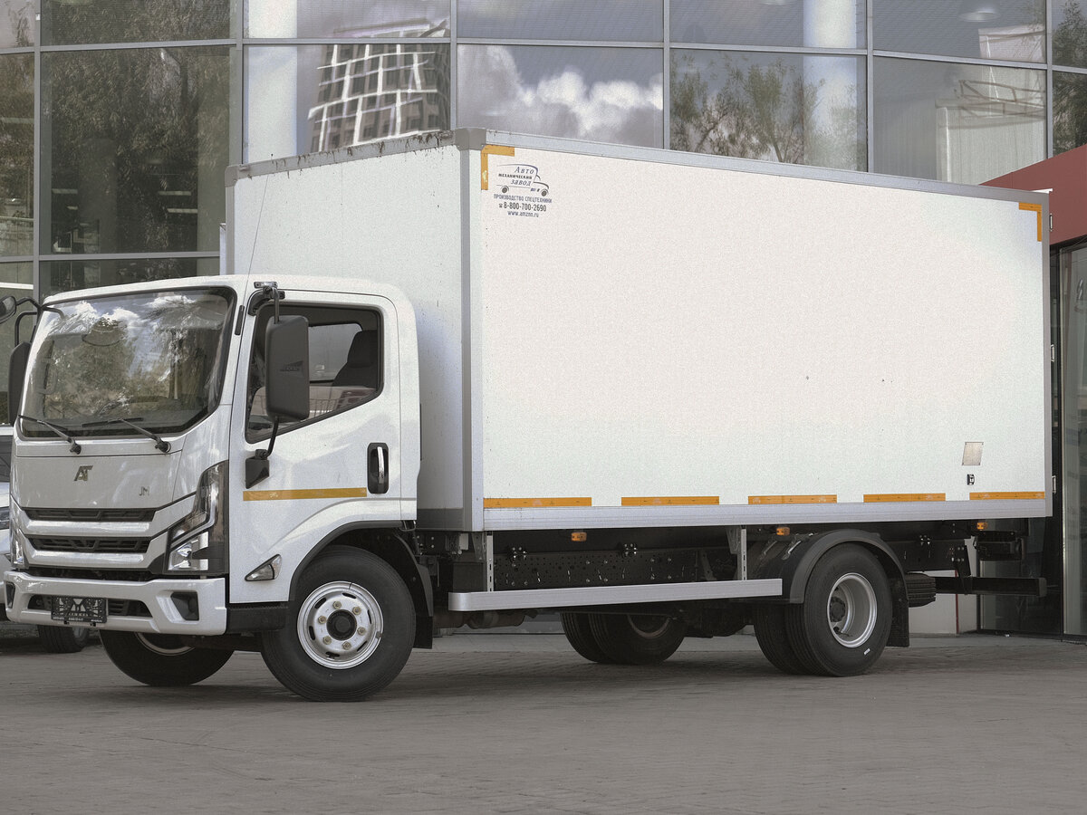 Купить новый Ambertruck JM дизель механика в Москве: белый изотермический кузов 2024 года по ...