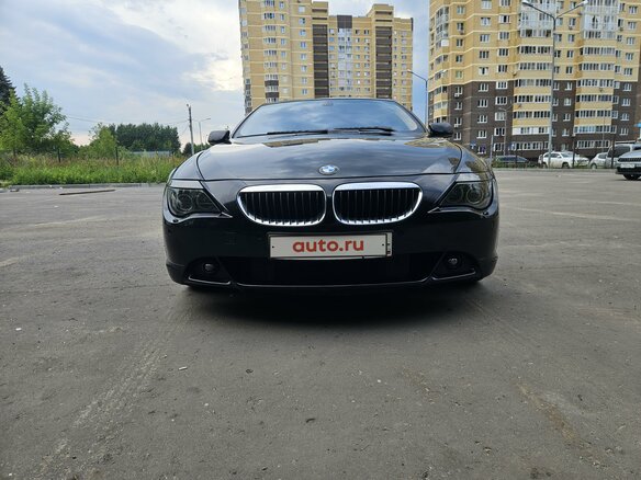 Купить б/у BMW 6 серии II (E63/E64) 650i 4.8 AT (367 л.с.) бензин автомат в Ногинске: чёрный БМВ ...
