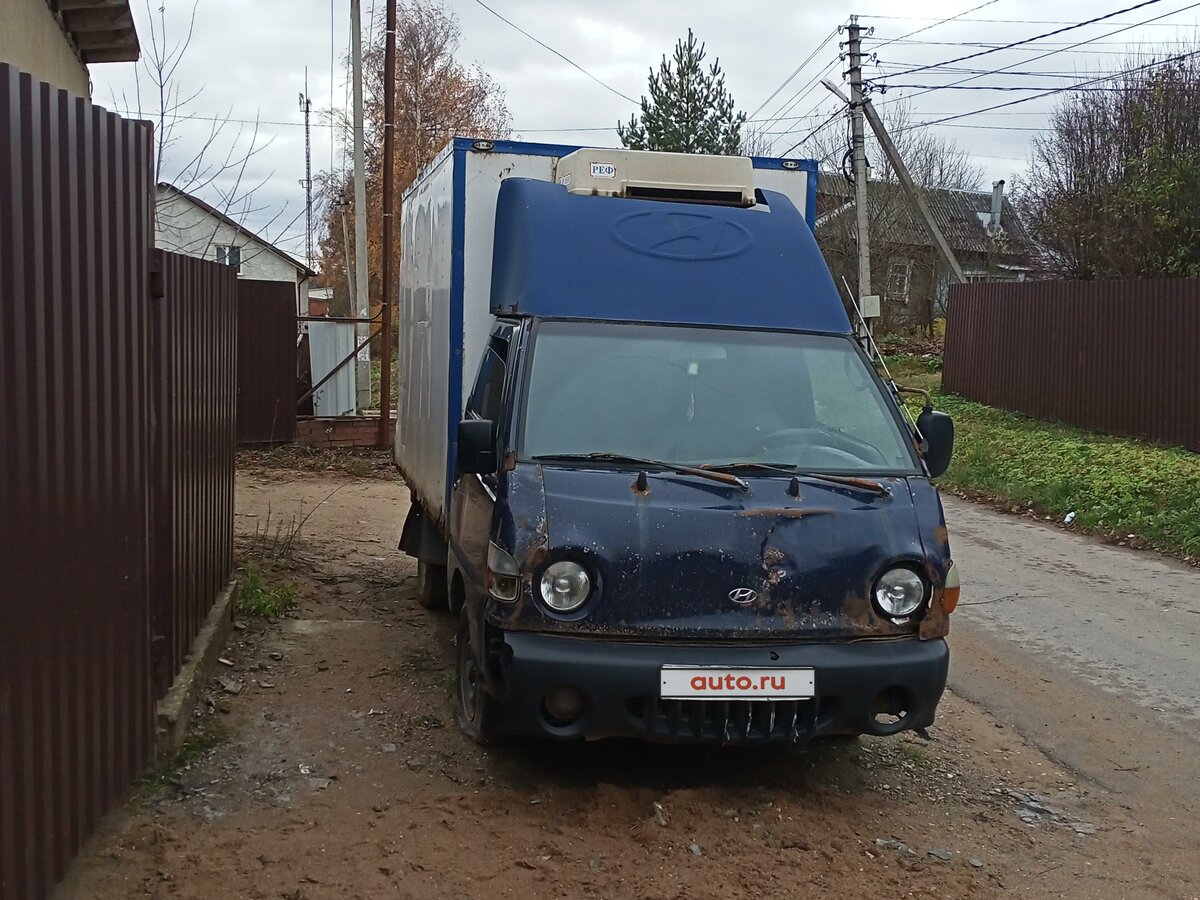 Купить б/у Hyundai Porter дизель механика в Москве: синий рефрижератор ...