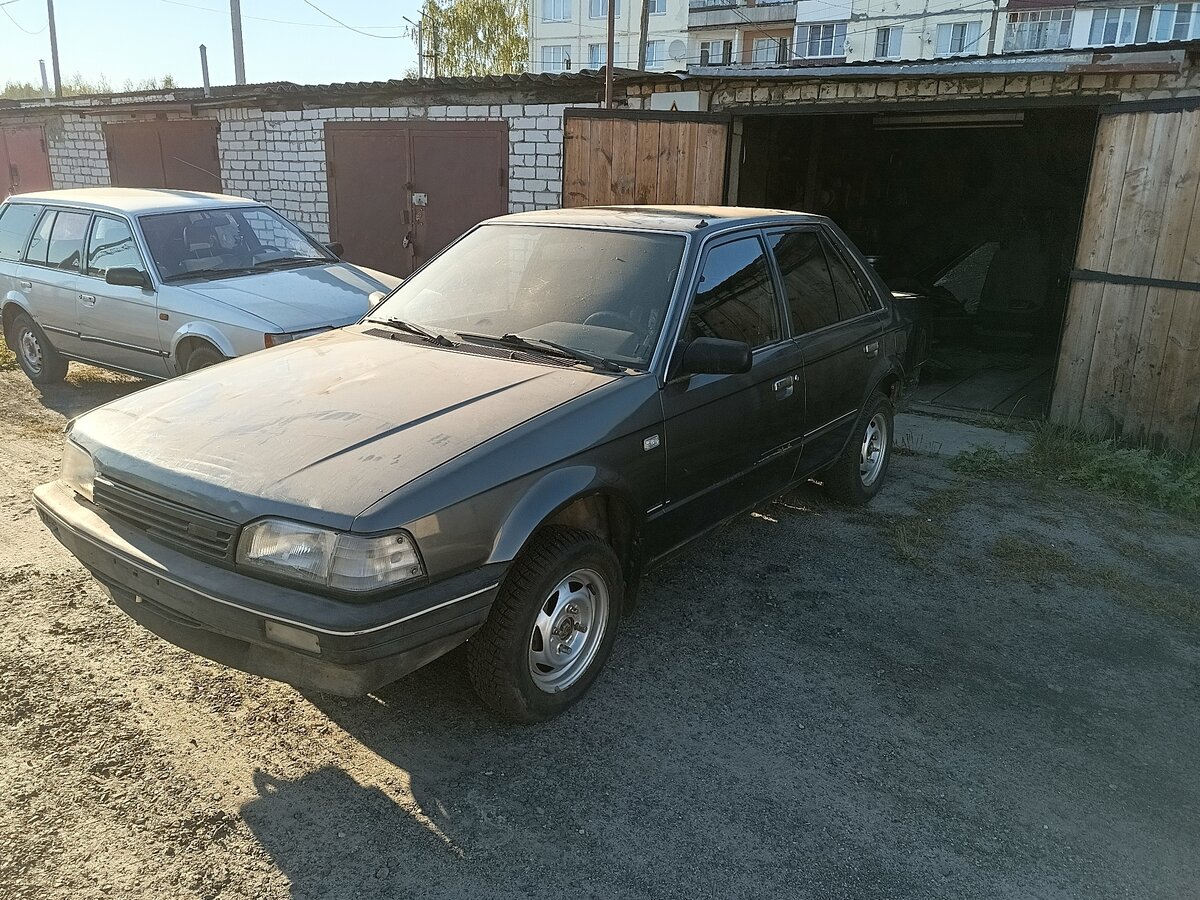 Купить б/у Mazda 323 III (BF) 1.3 MT (60 л.с.) бензин механика в Йошкар-Оле: серый Мазда 323 III ...