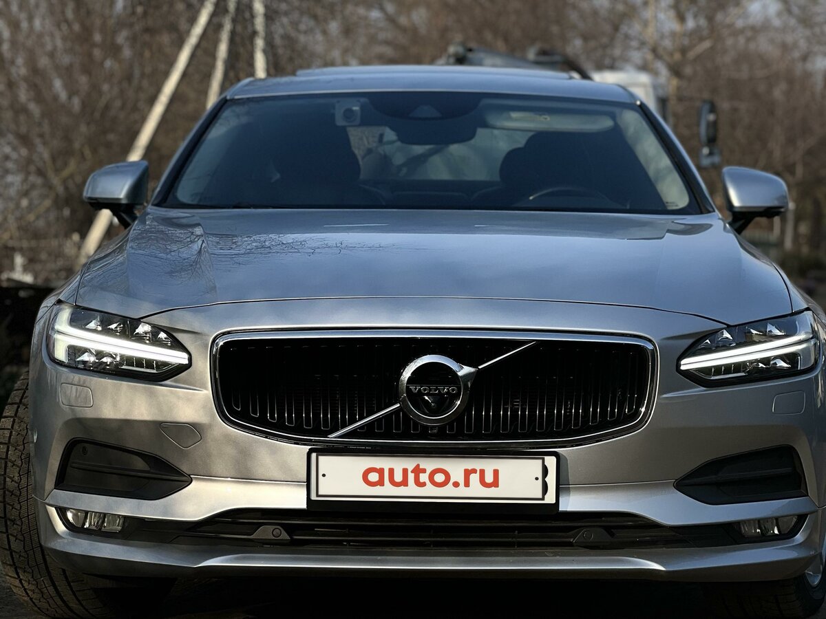 Купить б/у Volvo S90 II Long 2.0 AT (250 л.с.) 4WD бензин автомат в Гомеле: серебристый Вольво ...