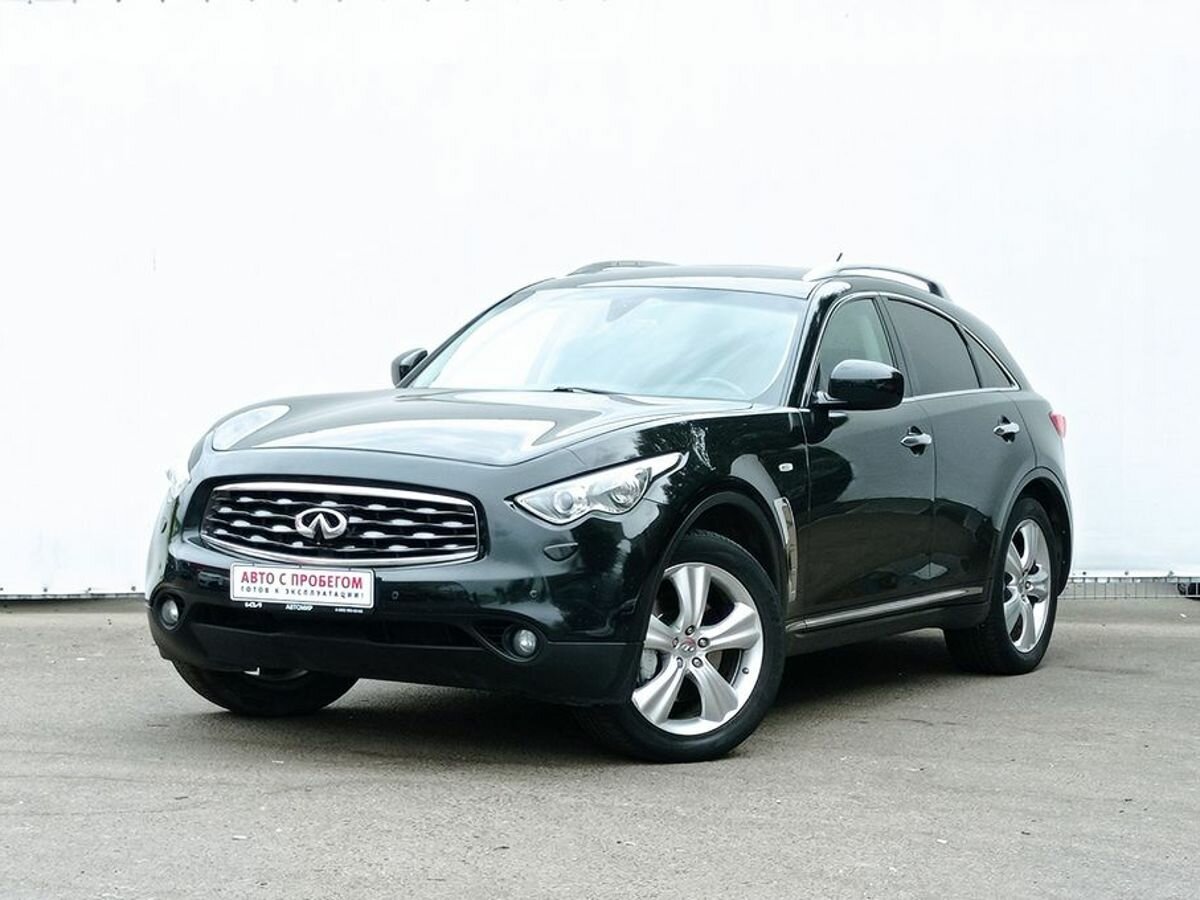 Купить б/у Infiniti FX II (S51) FX37 3.7 AT (333 л.с.) 4WD бензин автомат в Москве: чёрный ...