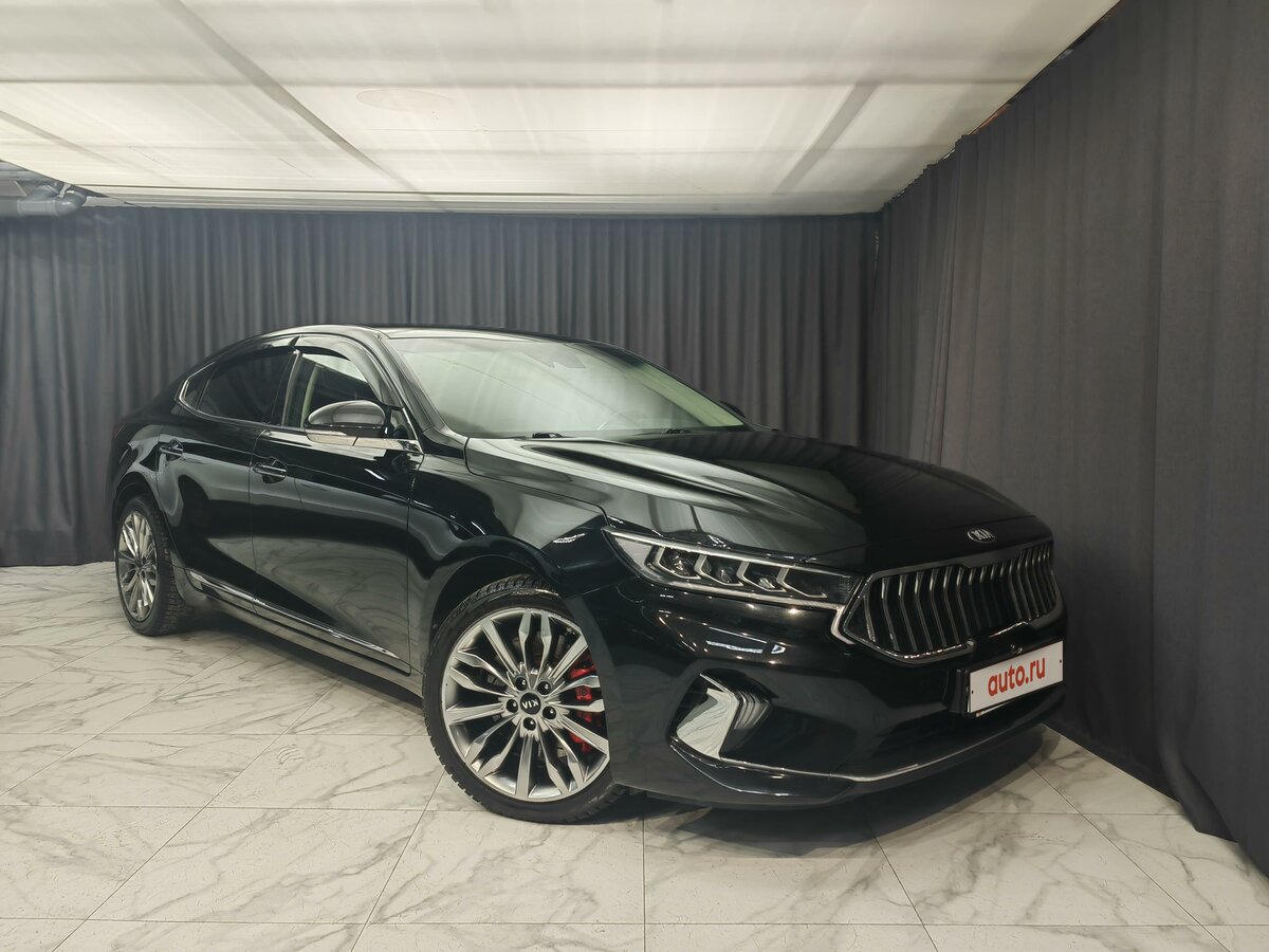 Купить б/у Kia K7 YG (II) Рестайлинг 3.0 AT (266 л.с.) бензин автомат в Новосибирске: чёрный Киа ...