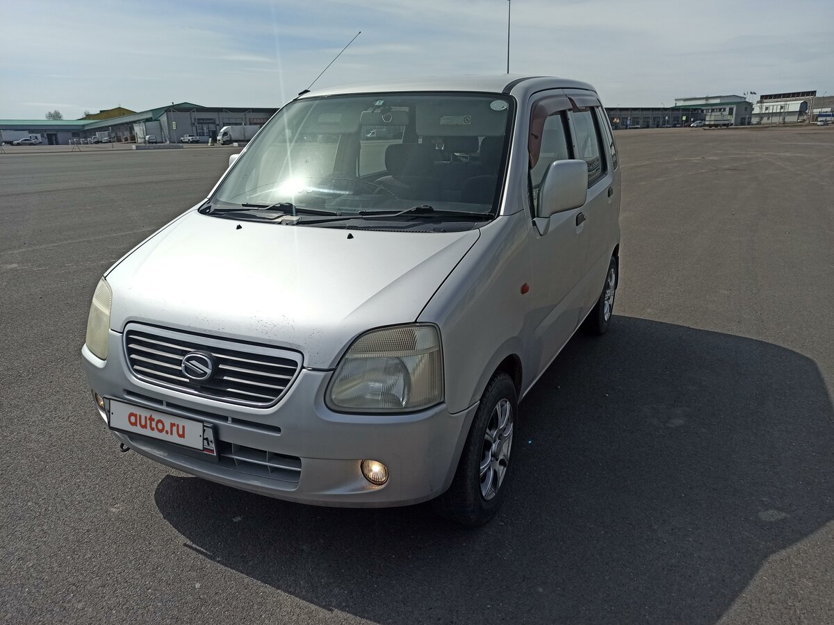 Купить б/у Suzuki Wagon R II Solio 1.0 AT (70 л.с.) бензин автомат в Красноярске: серебристый ...