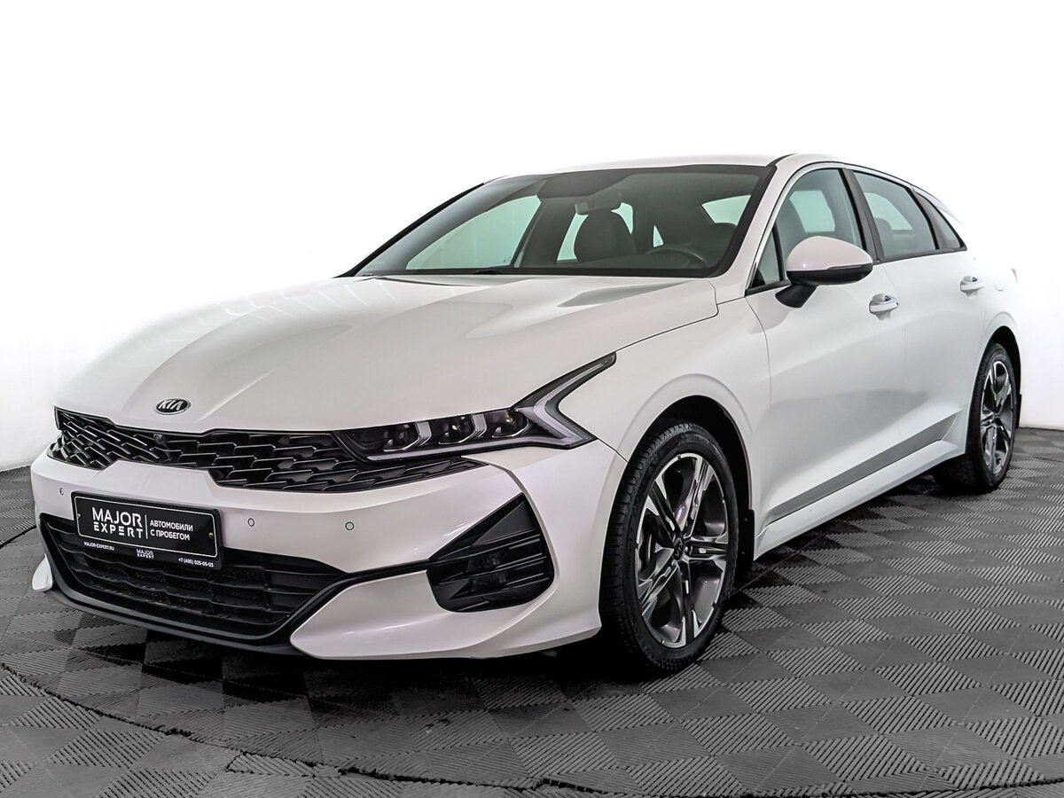 Купить б/у Kia K5 III 2.5 AT (194 л.с.) бензин автомат в Москве: белый Киа к5 III седан 2021 ...
