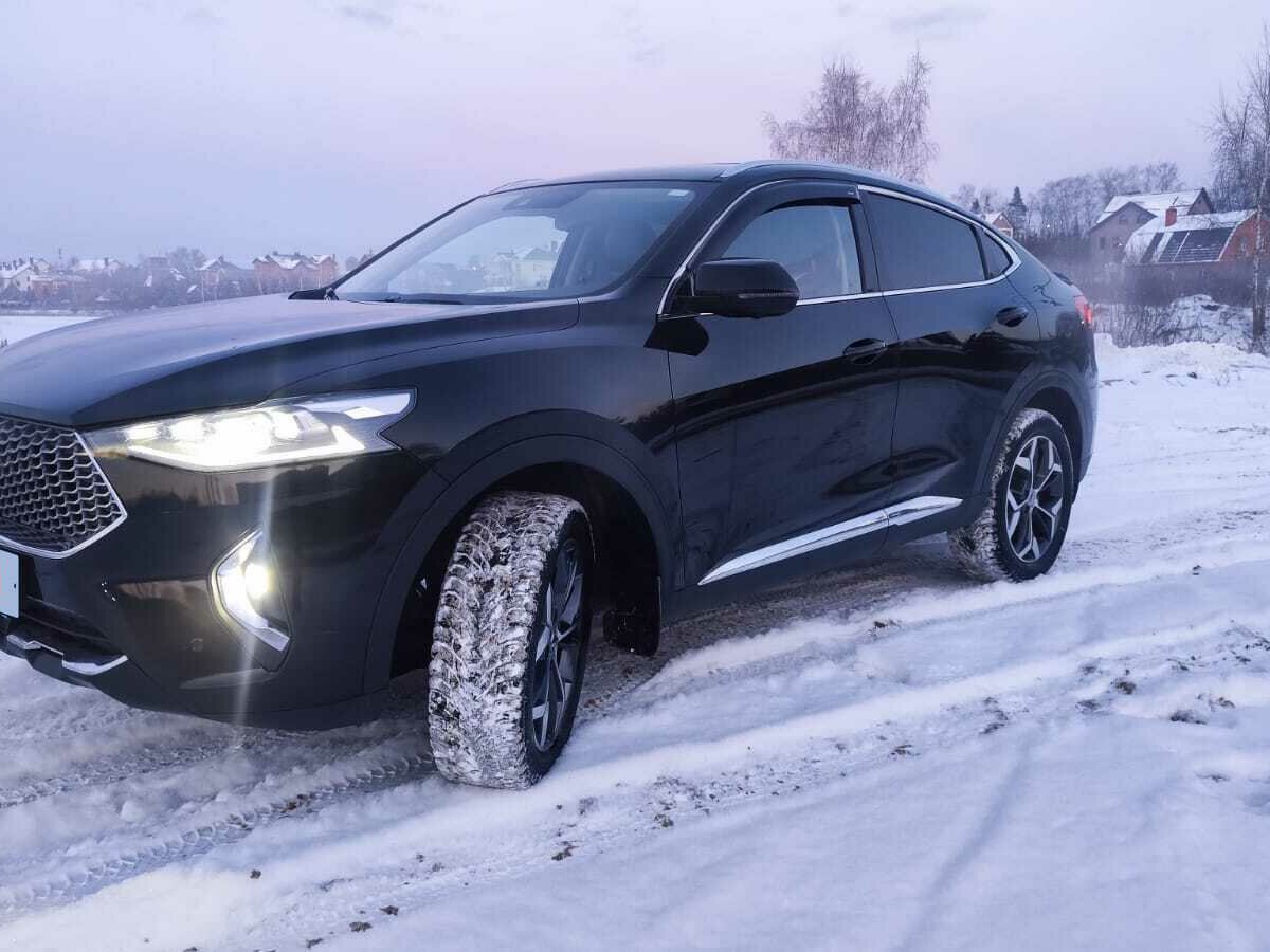 Купить б/у Haval F7x I 2.0 AMT (190 л.с.) 4WD бензин робот в Москве: чёрный Хавэйл Ф7х I ...