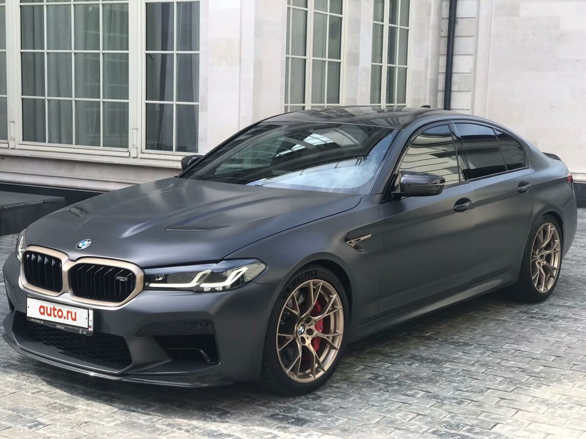 Купить б/у BMW M5 VI (F90) Рестайлинг CS 4.4 AT (635 л.с.) 4WD бензин автомат в Москве: серый ...