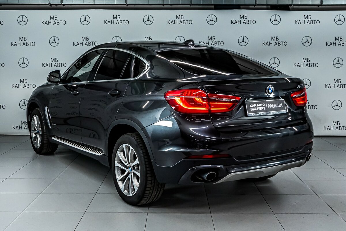 Купить б/у BMW X6 II (F16) 35i 3.0 AT (306 л.с.) 4WD бензин автомат в Казани: серый БМВ Х6 II ...