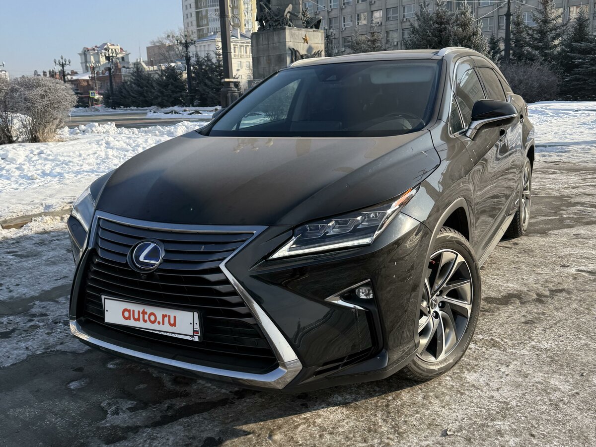 Купить б/у Lexus RX IV 450h 3.5hyb CVT (262 л.с.) гибрид вариатор в Хабаровске: чёрный Лексус рх ...
