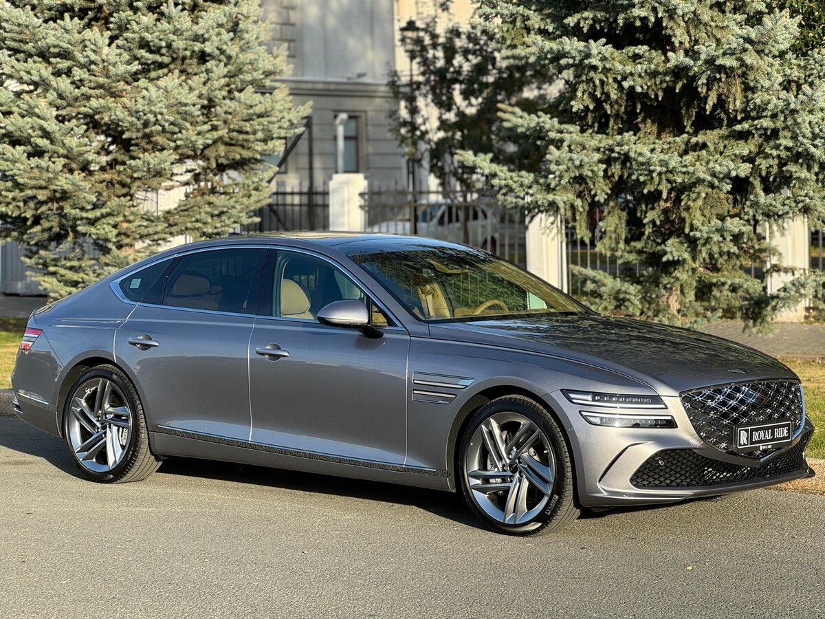 Купить б/у Genesis G80 II Рестайлинг 2.5 AT (304 л.с.) 4WD бензин автомат в Самаре: серый ...