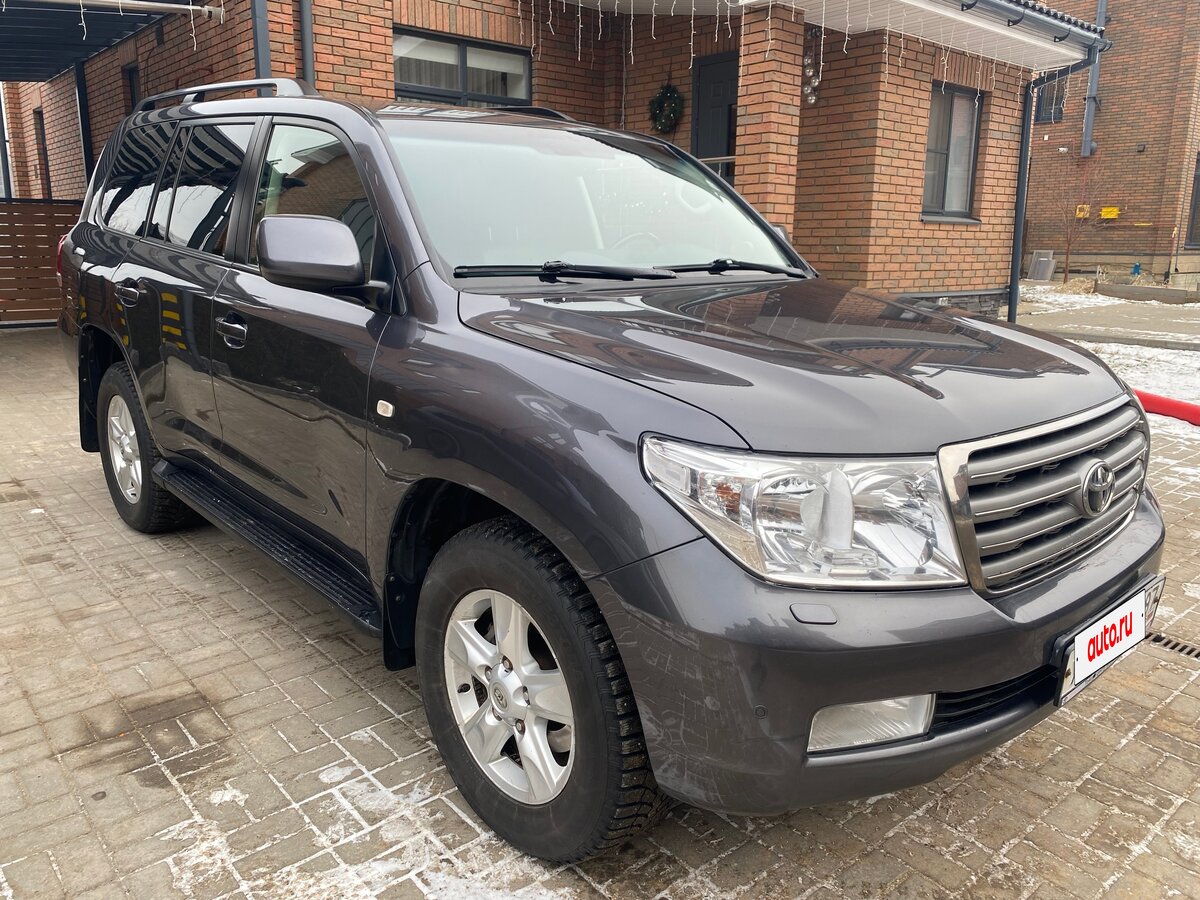 Купить б/у Toyota Land Cruiser 200 Series 4.5d AT (235 л.с.) 4WD дизель автомат в Москве: серый ...
