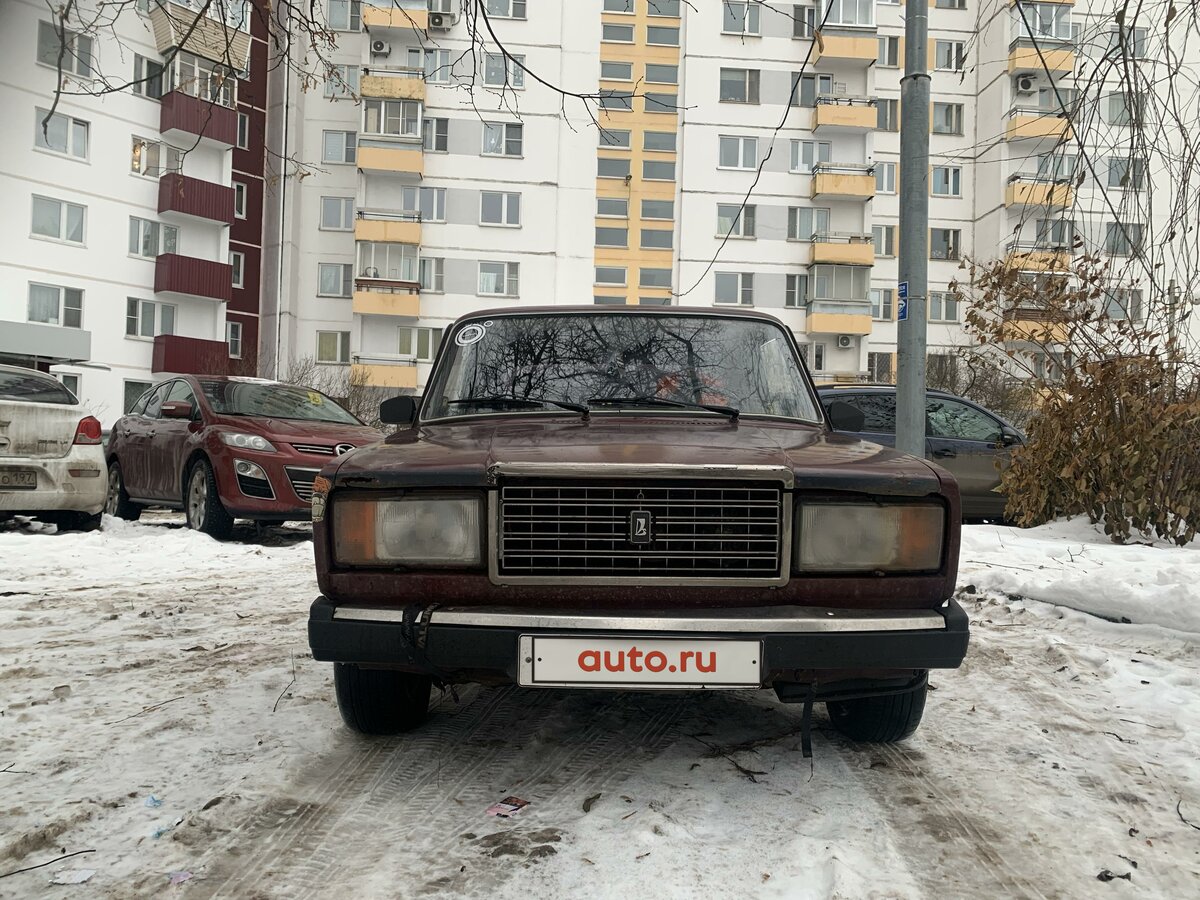 Купить б/у Lada (ВАЗ) 2107 1982-2012 1.6 MT (74 л.с.) бензин механика в Москве: красный Лада ...