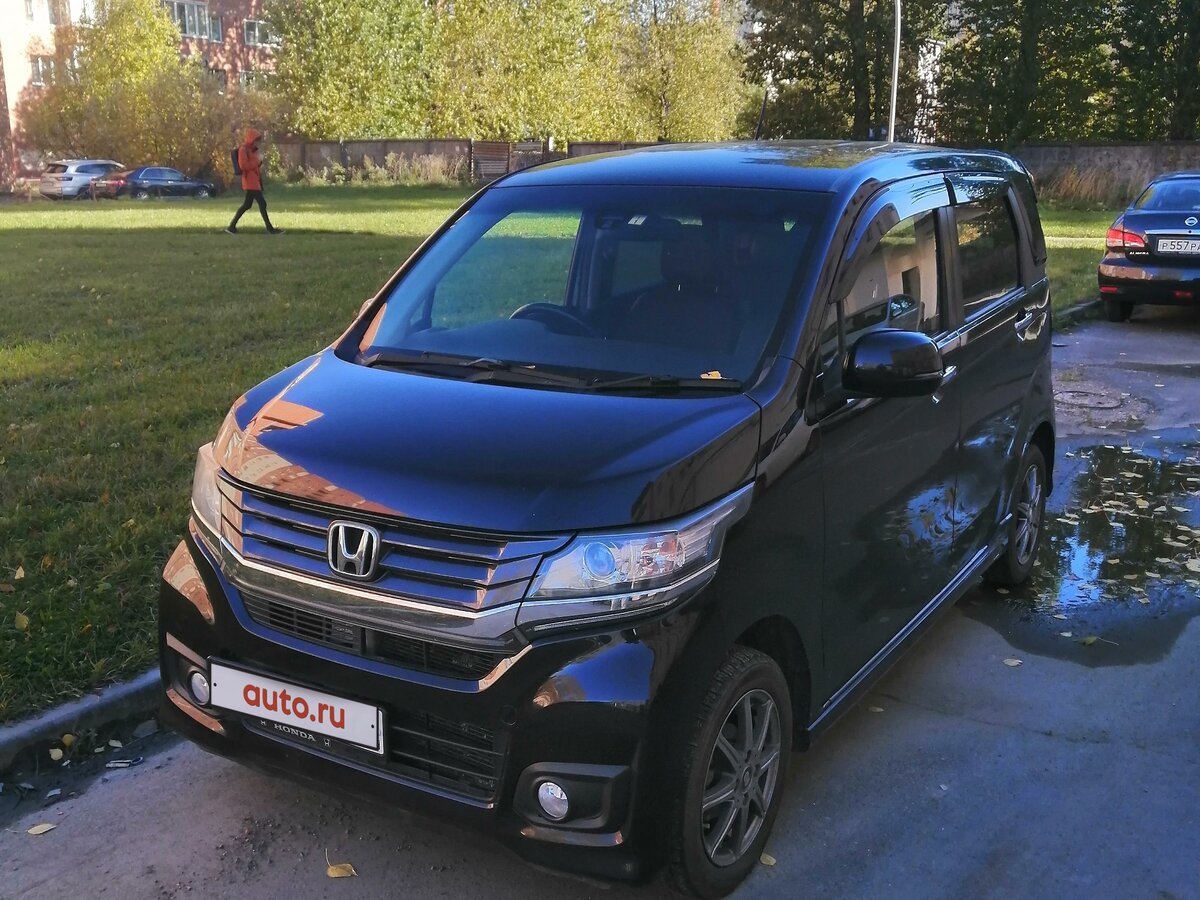 Купить б/у Honda N-WGN I 0.7 CVT (58 л.с.) 4WD бензин вариатор в Санкт-Петербурге: чёрный Хонда ...