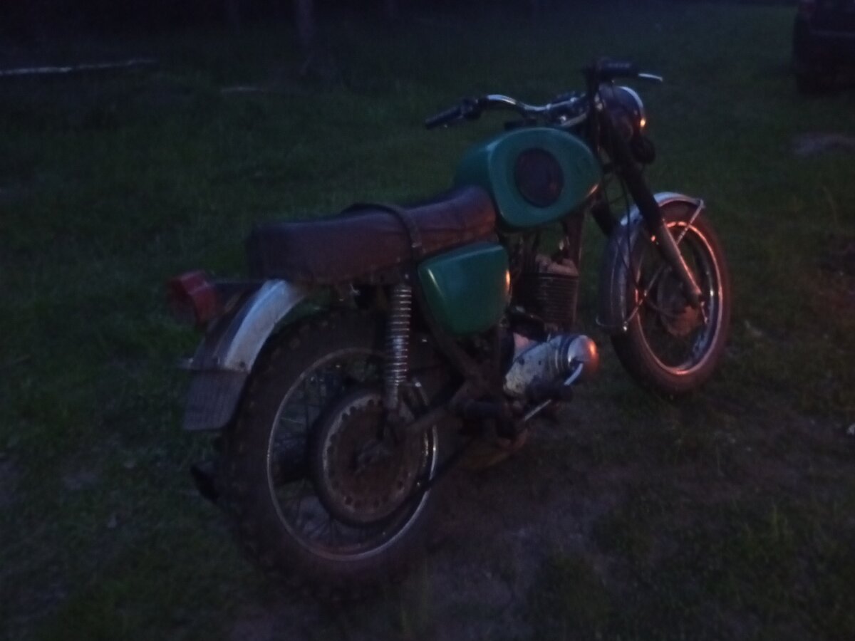 Купить б у ИЖ Планета Спорт карбюратор 4 передачи в Твери зелёный мотоцикл повышенной