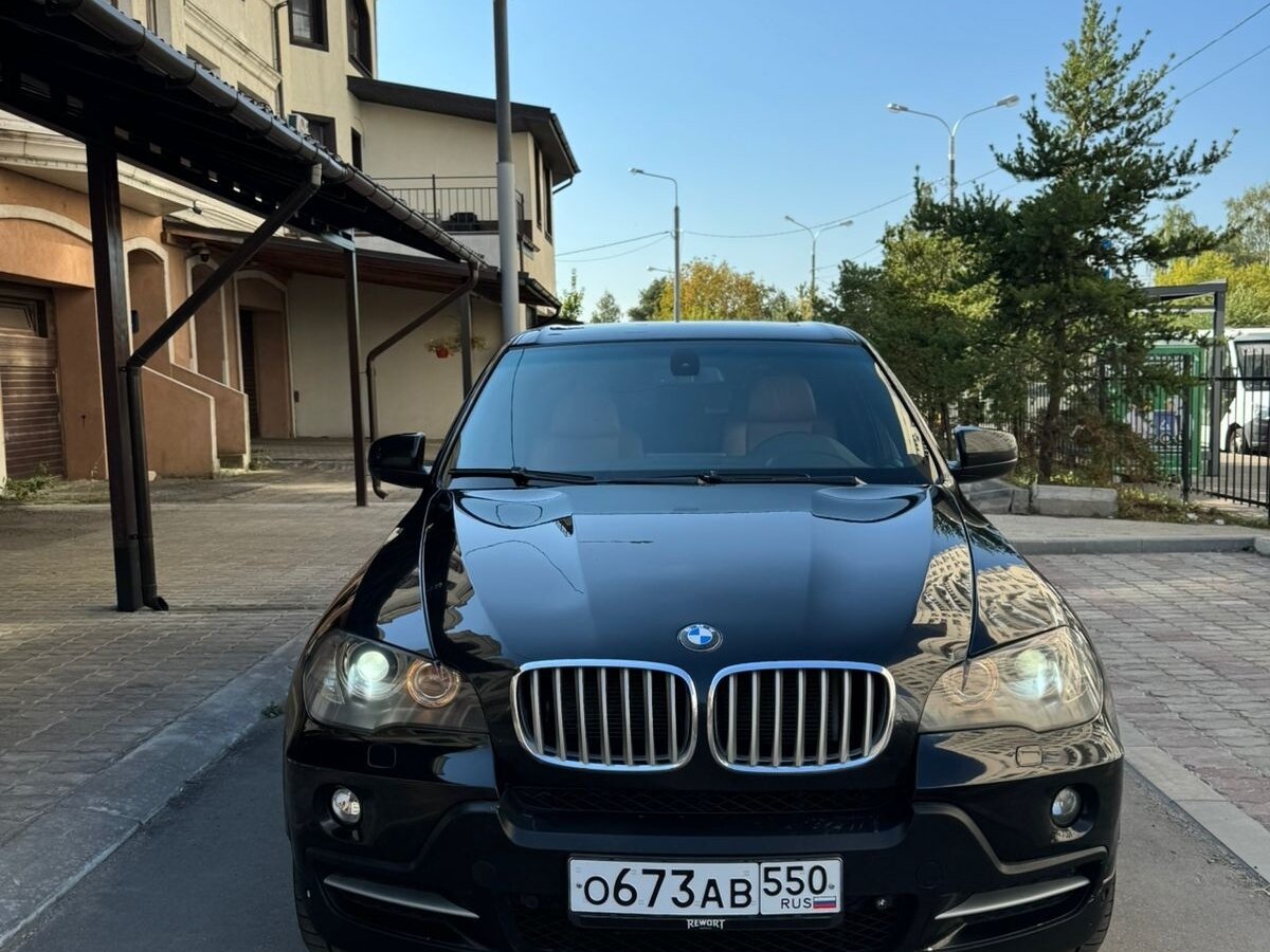 Купить б/у BMW X5 II (E70) 3.0sd 3.0d AT (286 л.с.) 4WD дизель автомат в Красногорске: чёрный ...