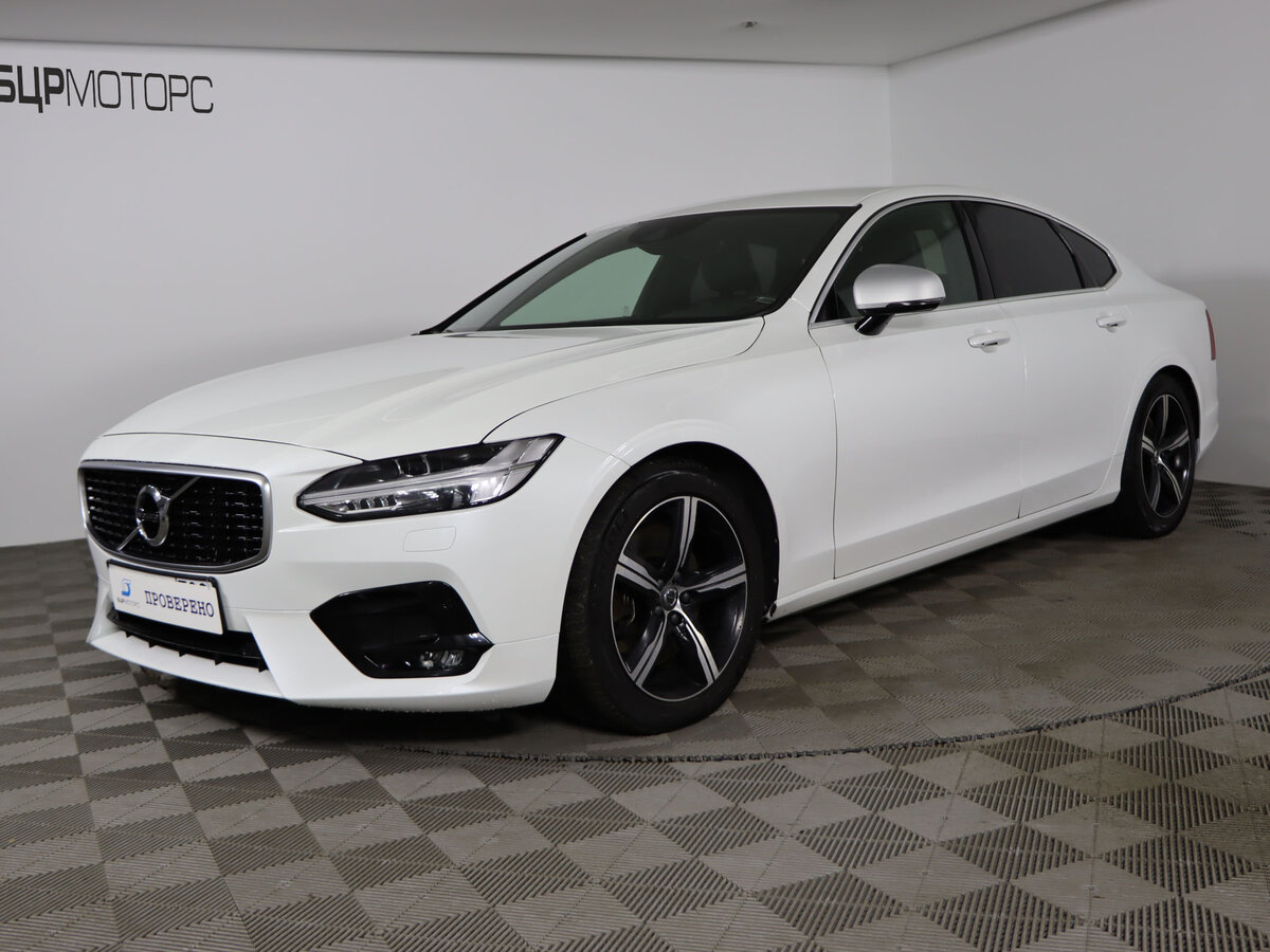 Купить б/у Volvo S90 II 2.0d AT (235 л.с.) 4WD дизель автомат в Нижнем Новгороде: белый Вольво ...