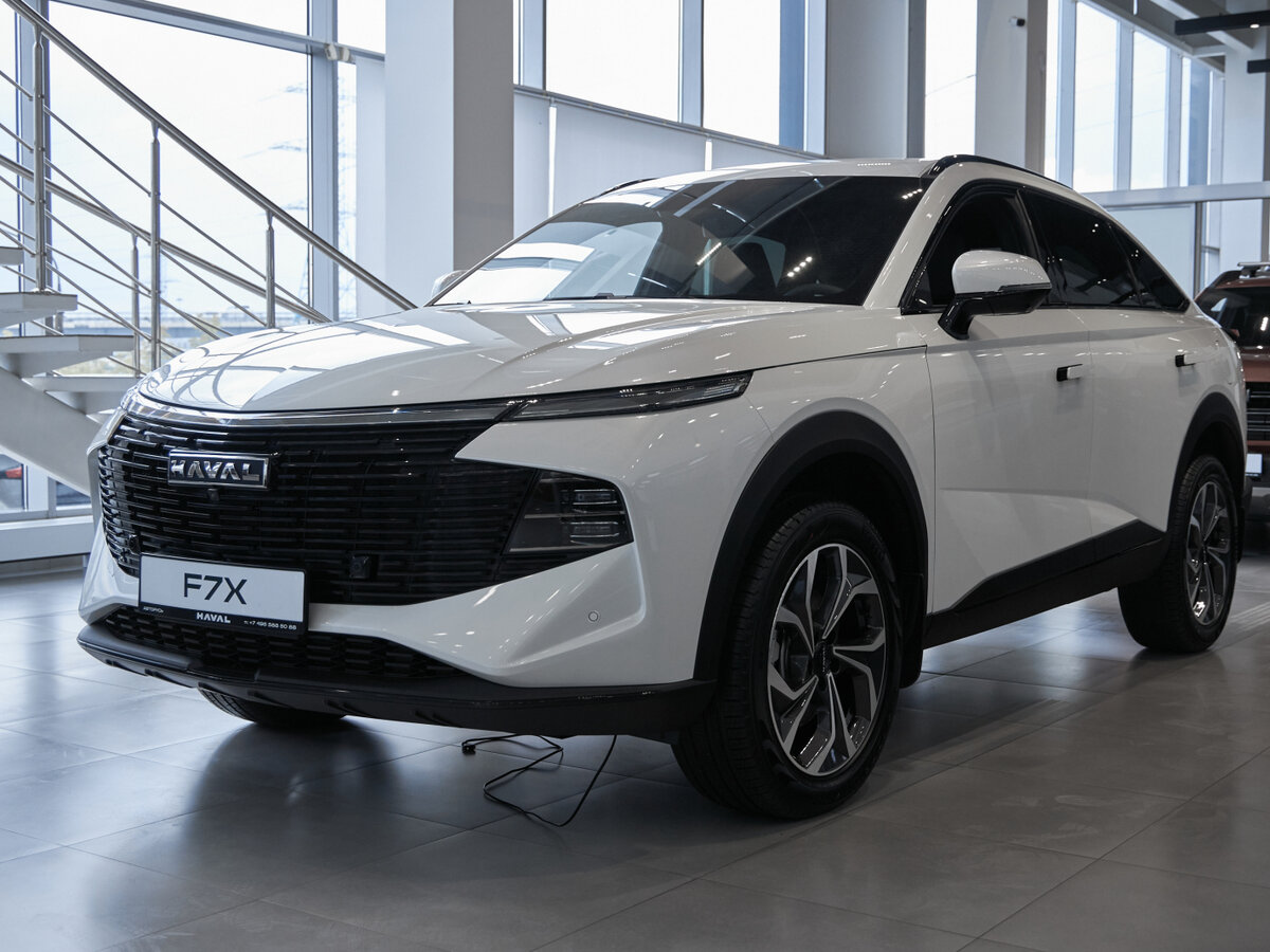 Купить новый Haval F7x II 2.0 AMT (192 л.с.) 4WD бензин робот в Мытищах: белый Хавэйл Ф7х II ...