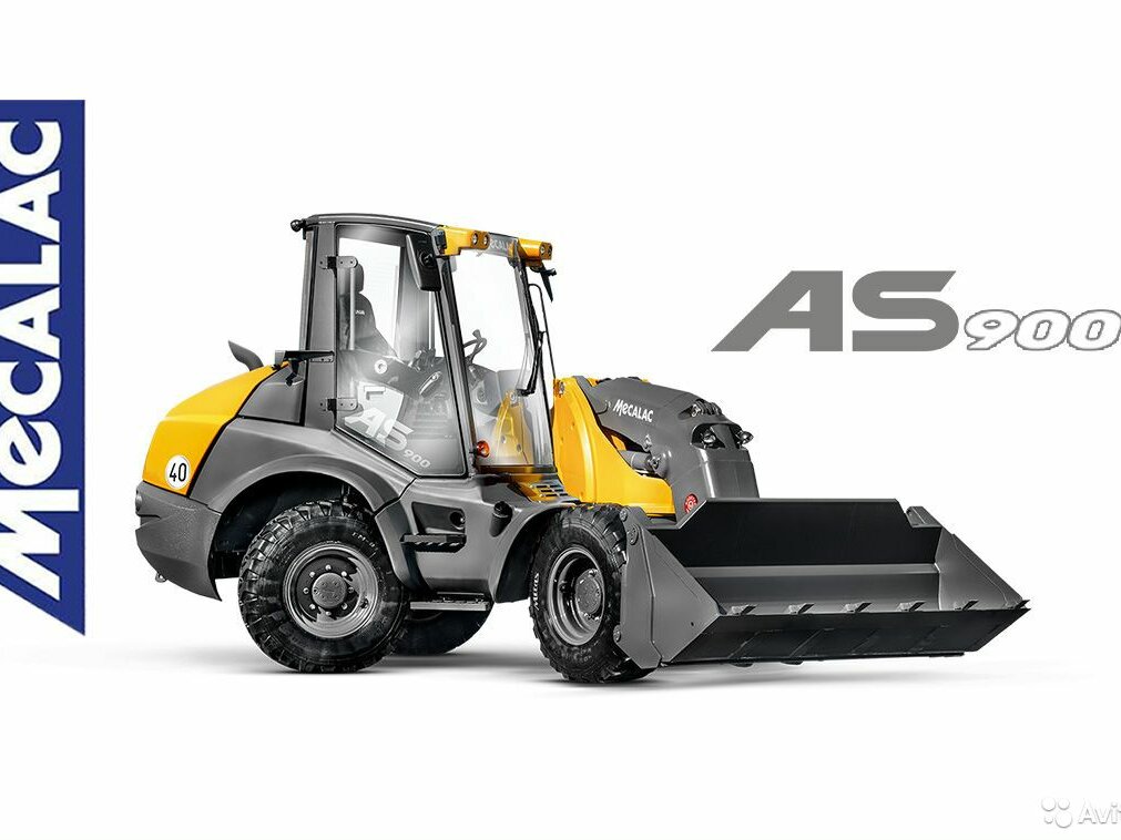 Купить б/у Mecalac AS900 в Екатеринбурге: жёлтый фронтальный погрузчик ...