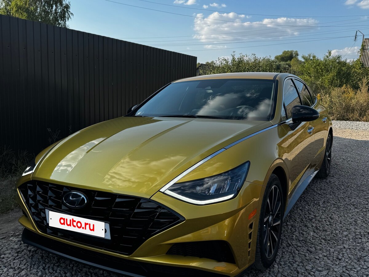 Купить б/у Hyundai Sonata VIII (DN8) 1.6 AT (183 л.с.) бензин автомат в Бабякове: золотистый ...