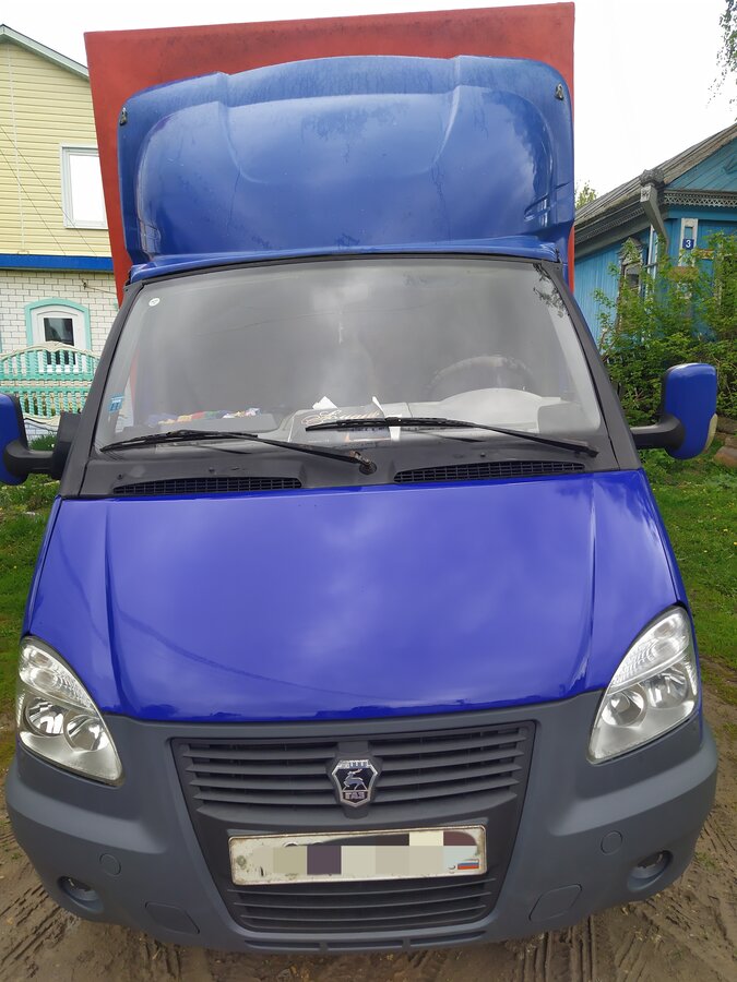 Купить б/у ГАЗ ГАЗель (3302) бензин-газ механика в Нижнем Новгороде: синий тент 2007 года на ...