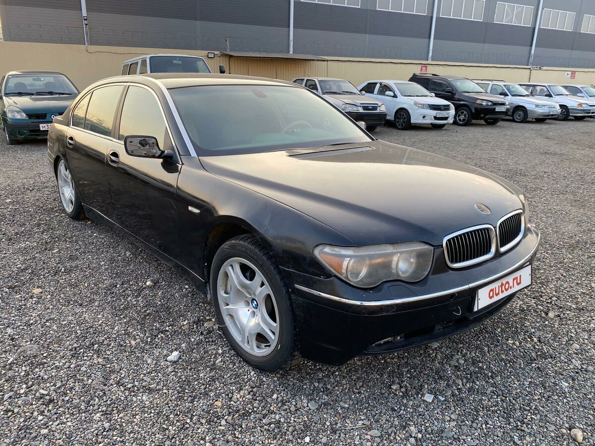 Купить б/у BMW 7 серии IV (E65/E66) 745Li 4.4 AT (333 л.с.) бензин автомат в Краснодаре: чёрный ...