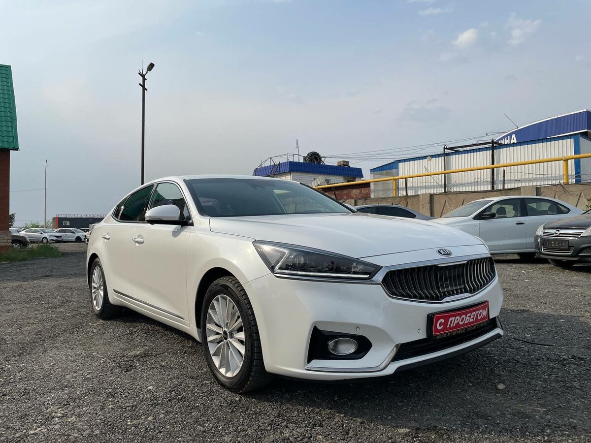 Купить б/у Kia K7 YG (II) 2.2d AT (202 л.с.) дизель автомат в Набережных Челнах: белый Киа K7 YG ...