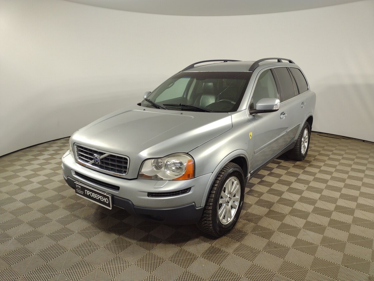 Купить б/у Volvo XC90 I Рестайлинг 2.4d AT (185 л.с.) 4WD дизель автомат в Уфе: серебристый ...