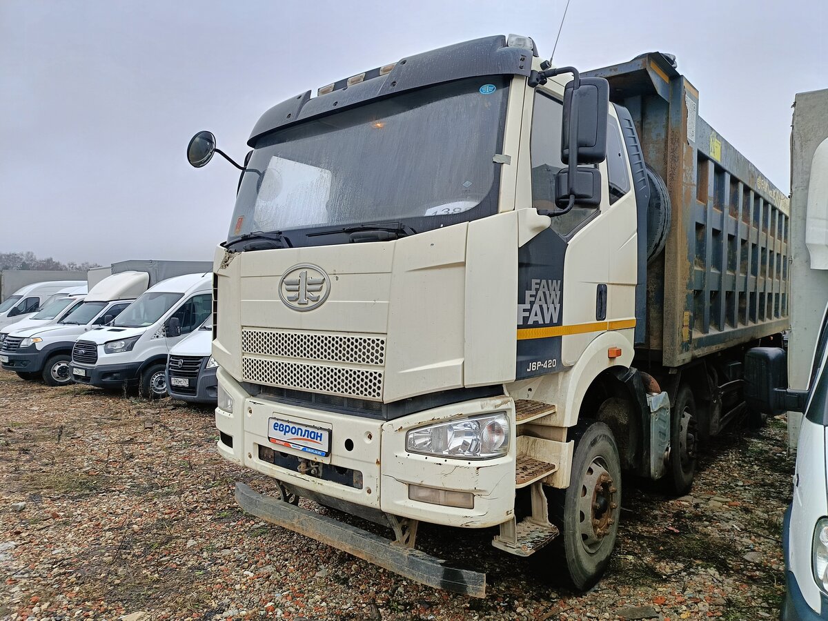 Купить б/у FAW J6 CA3310 дизель механика в Тимохове: белый самосвал 2022 года по цене 3 100 000 ...